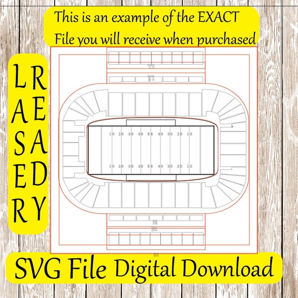 Layered Football Stadium Laser Files - Etsy