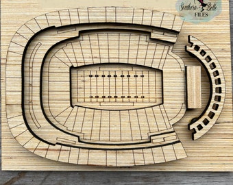 Razorback Football Stadium Laser Cut Files - Etsy