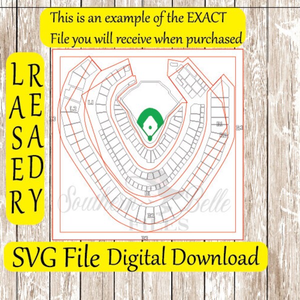 Laser Cut Files Baseball Stadium - Etsy
