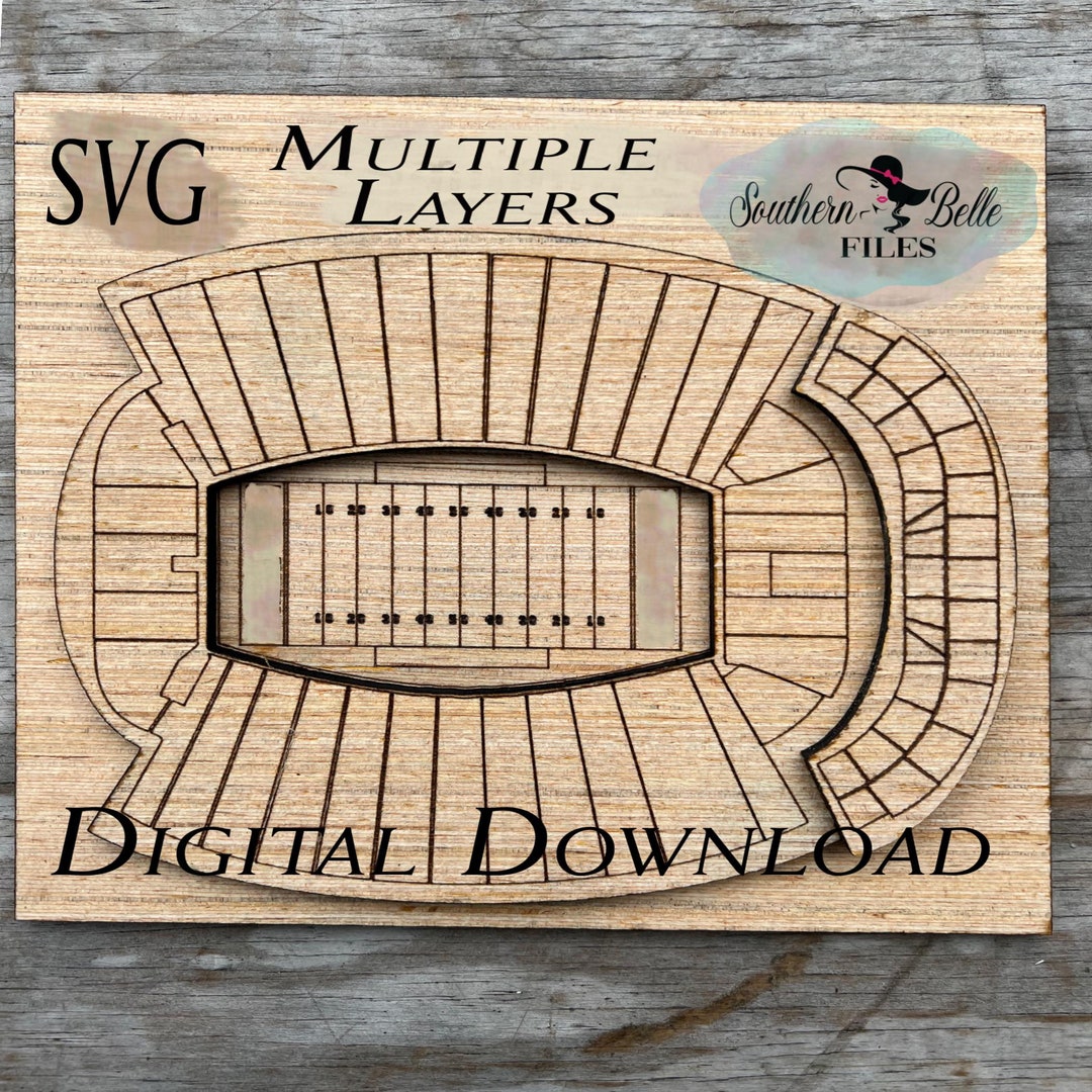 Football Stadium SVG File Florida SVG Glowforge Laser Ready - Etsy ...