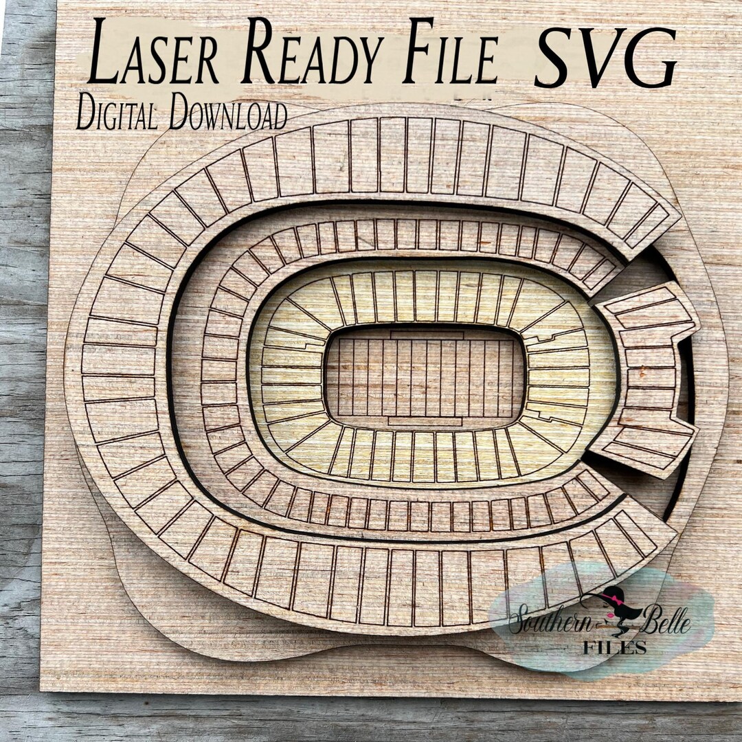 Football Stadium Replica SVG File Sports Stadium in Denver - Etsy UK