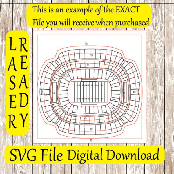 Layered Football Stadiums Svg - Etsy