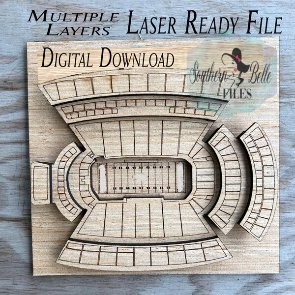 Laser Cut Football Stadiums - Etsy UK