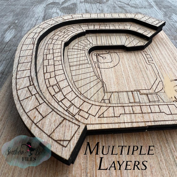 Laser Cut Files Baseball Stadium - Etsy