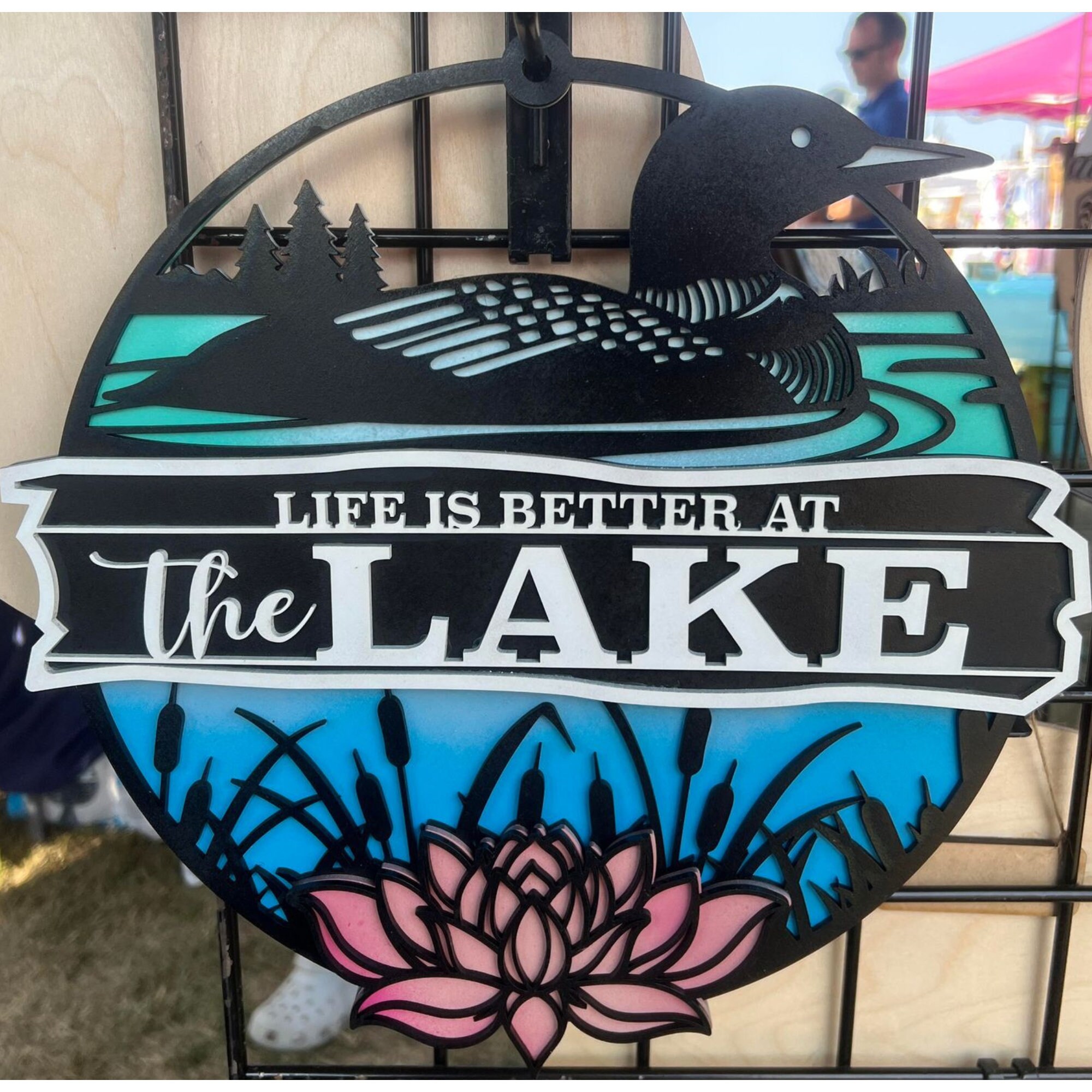 Loon Lake Door Hanger Laser Cut Sign - Etsy