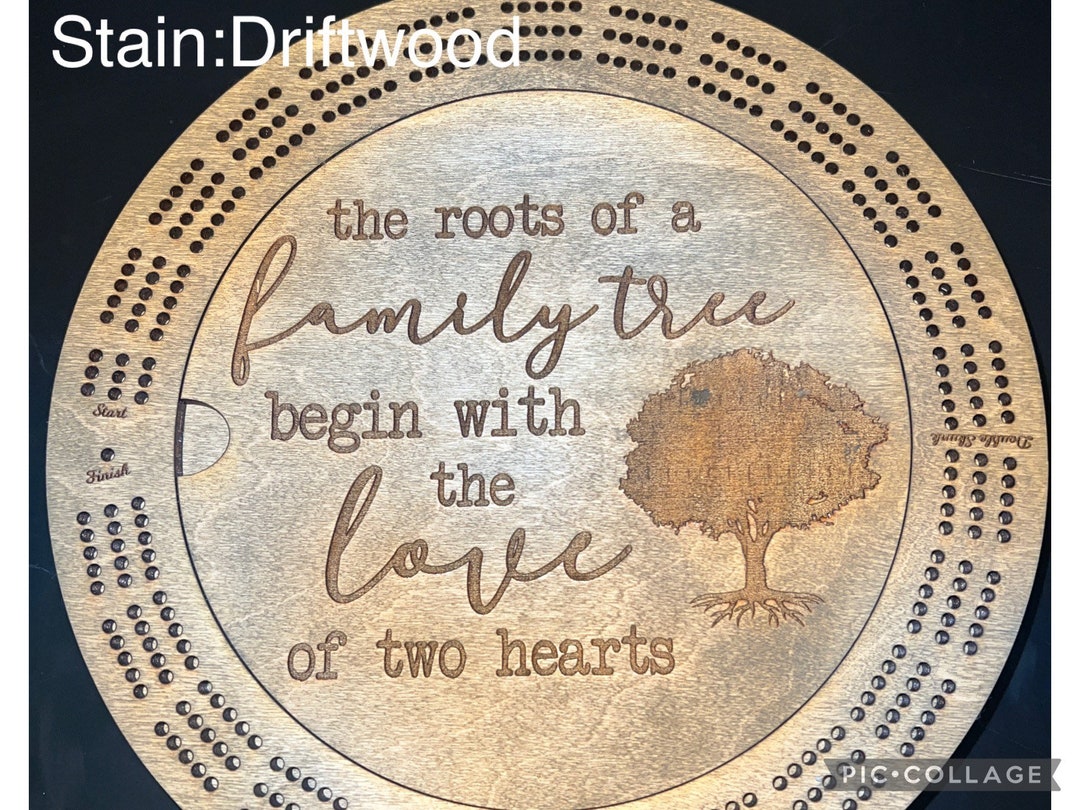 Custom Round Cribbage Board - Etsy