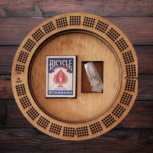 Engraved 3D Illusion Animal, 3 Player Round Cribbage Board - Etsy