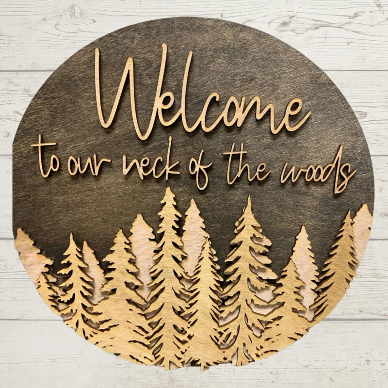 Welcome to Our Neck of the Woods - Etsy