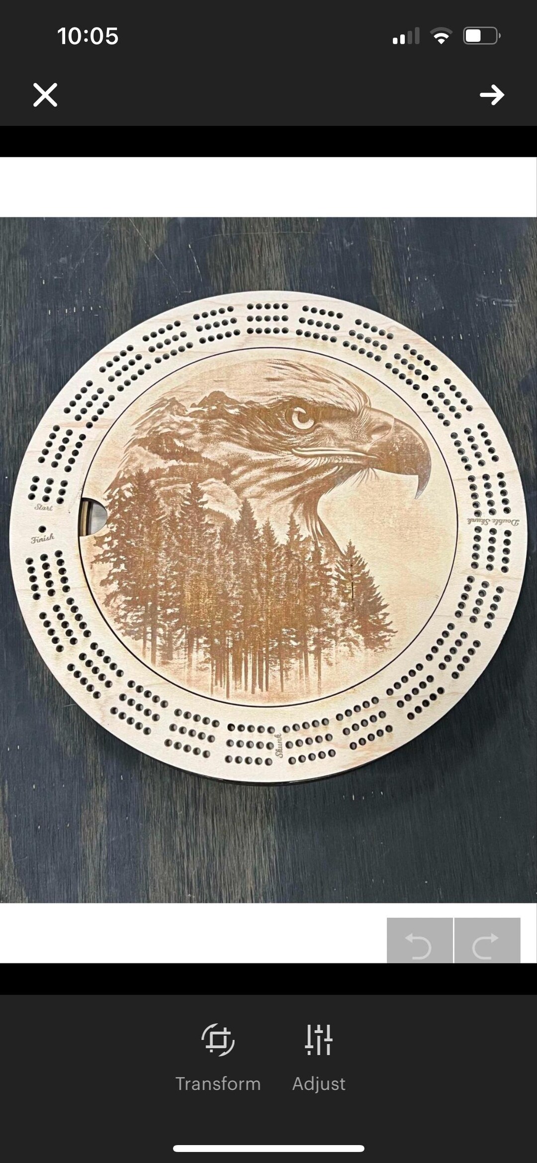 Engraved 3D Illusion Animal, 3 Player Round Cribbage Board - Etsy