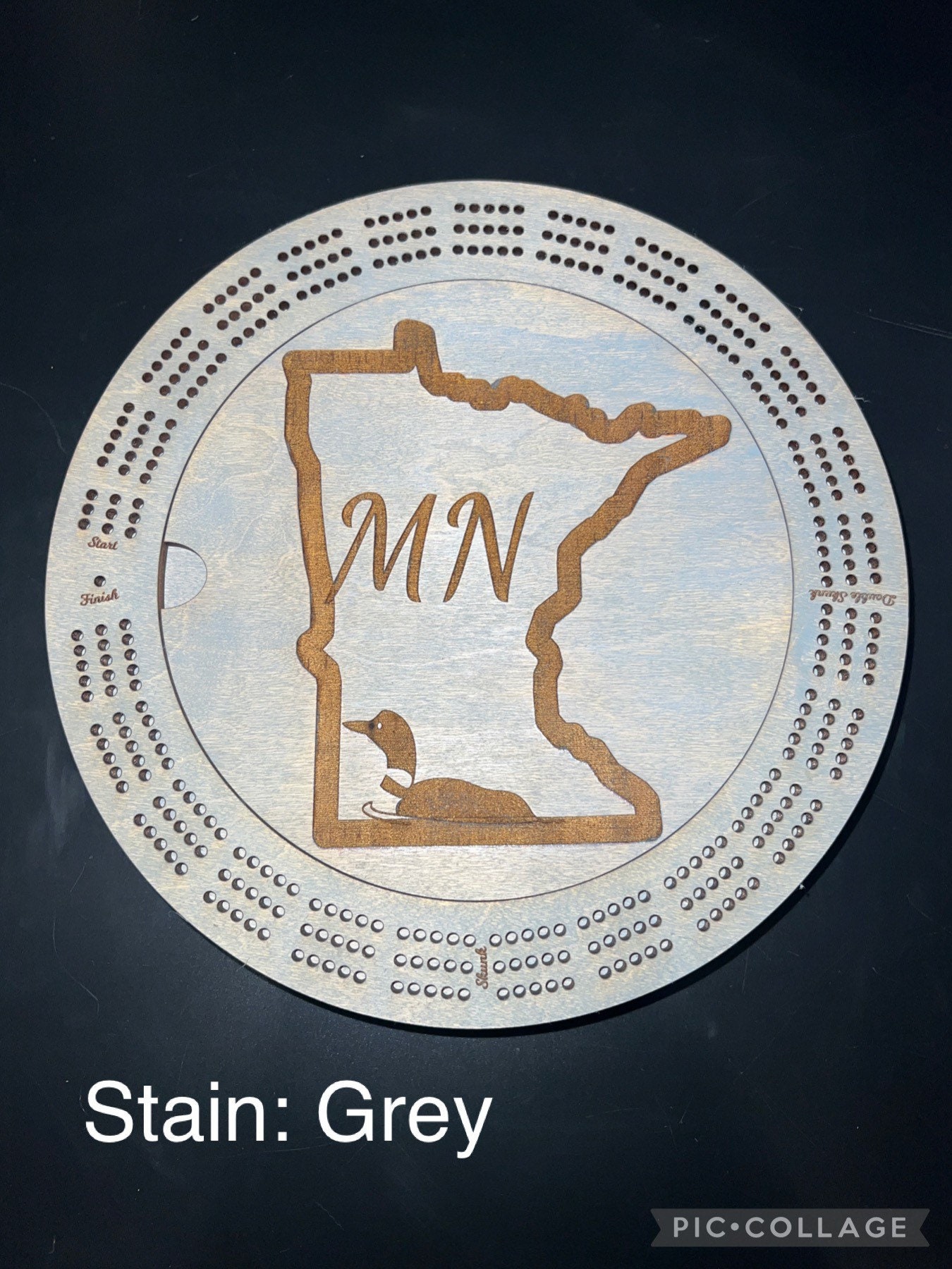 Custom Round Cribbage Board - Etsy