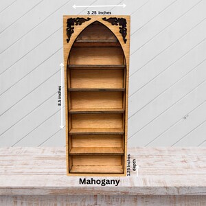 Wood Miniature Bookshelf With Mini Books of Your Choosing, Laser ...