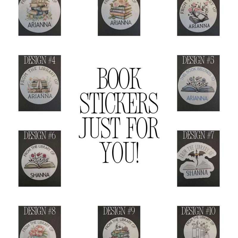 Book Plates Stickers - Etsy