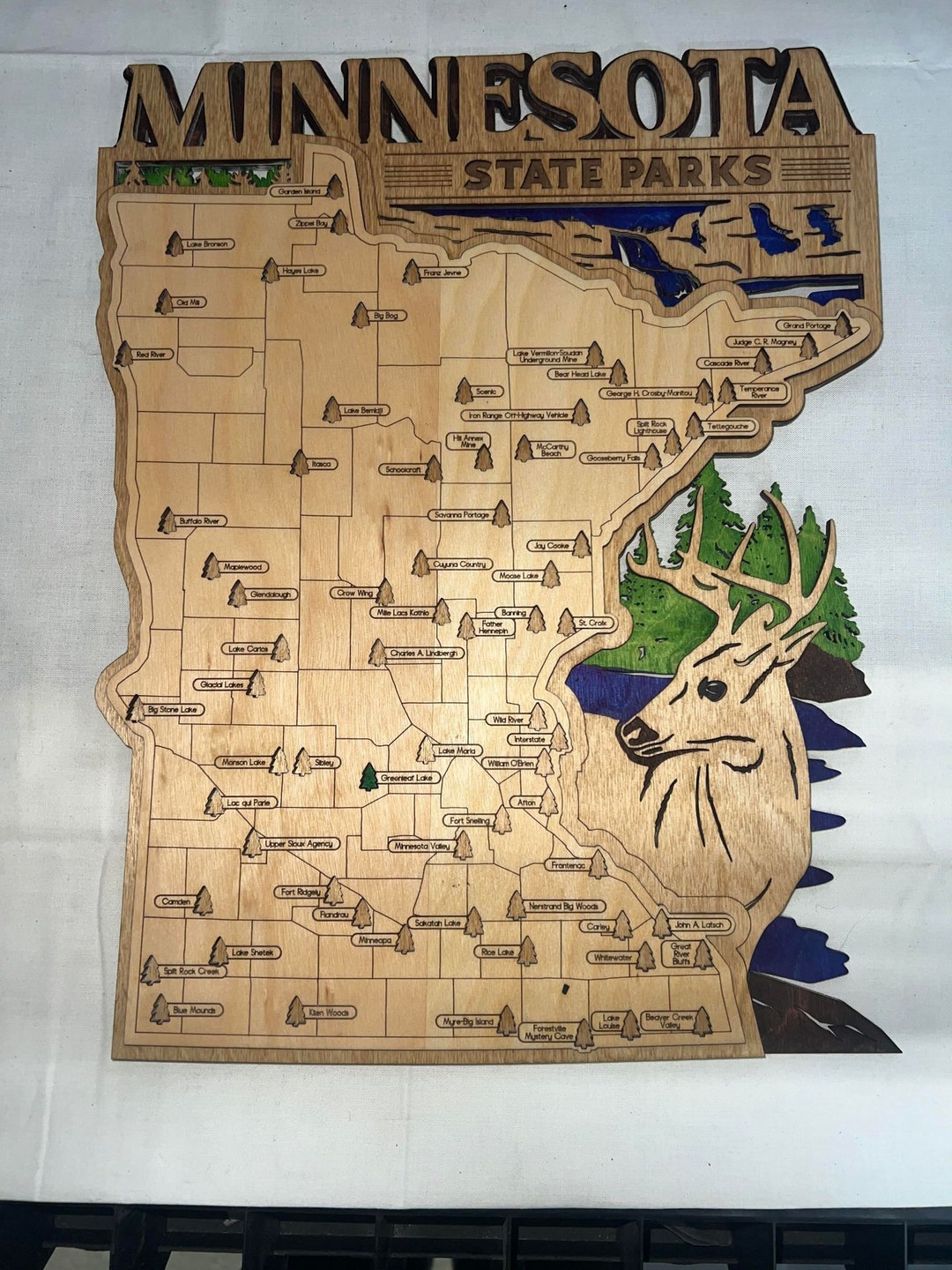 Minnesota State Park Map - Etsy