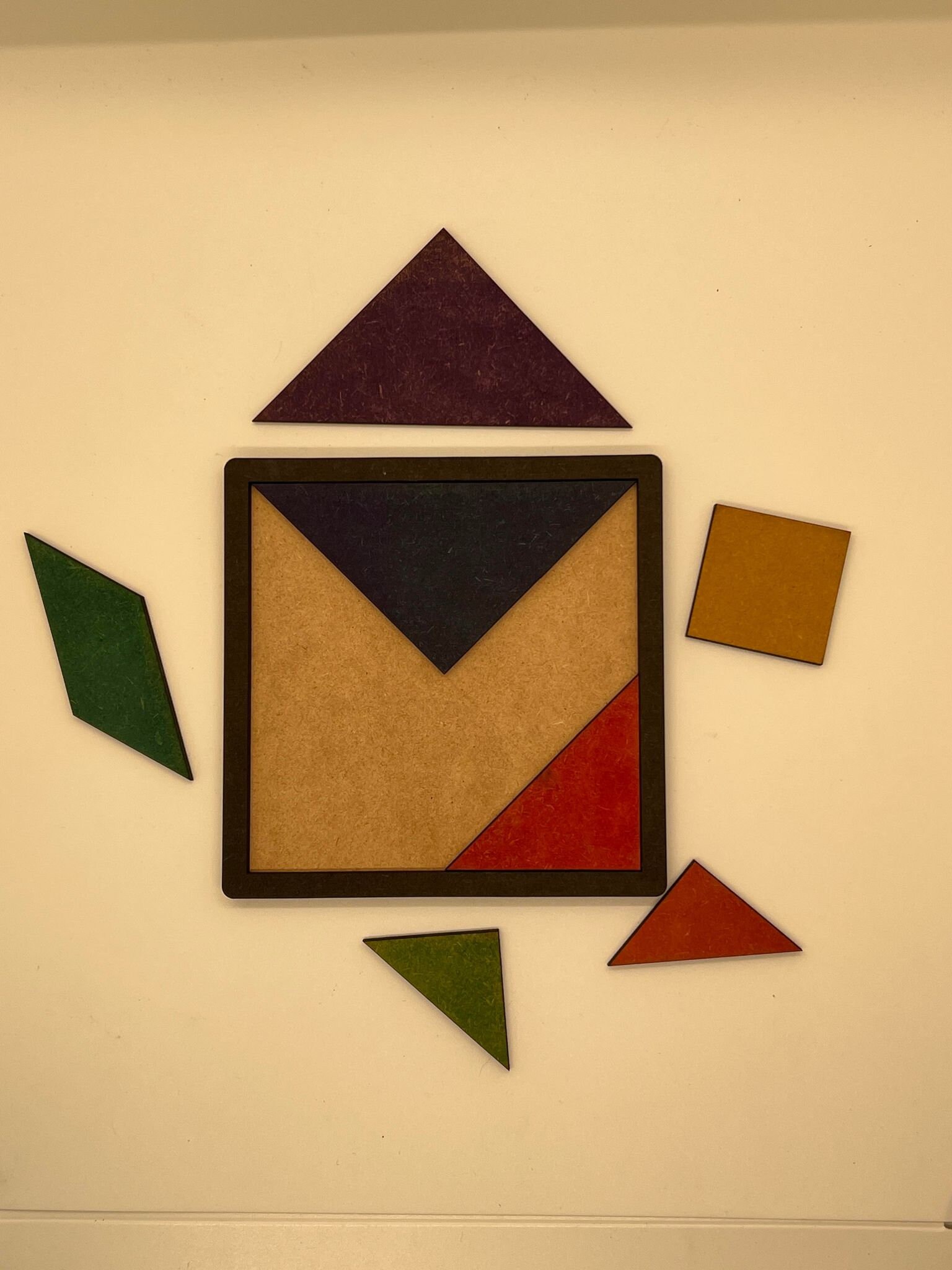 Tangram Puzzle Laser Cut - Etsy