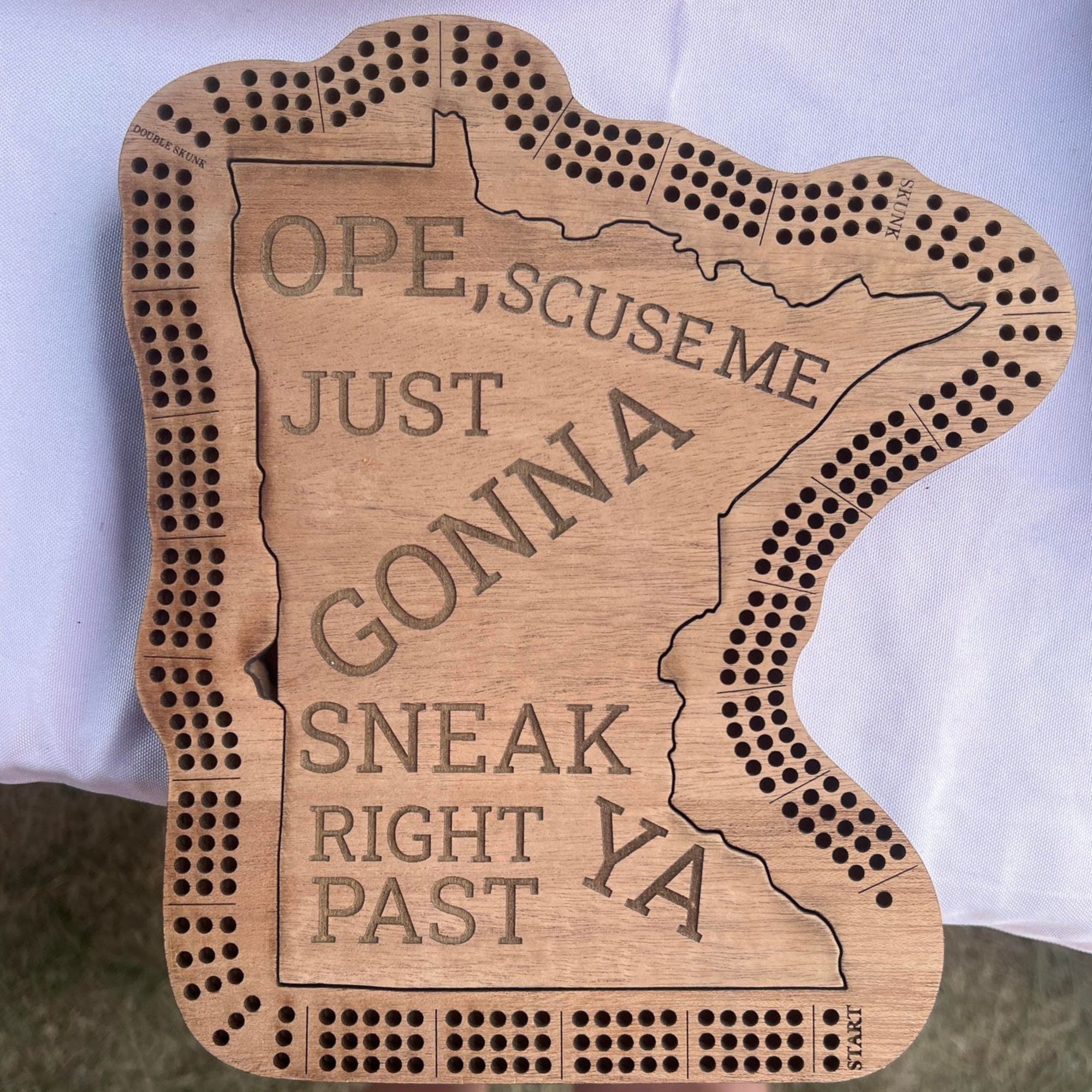Minnesota Cribbage Board - Etsy