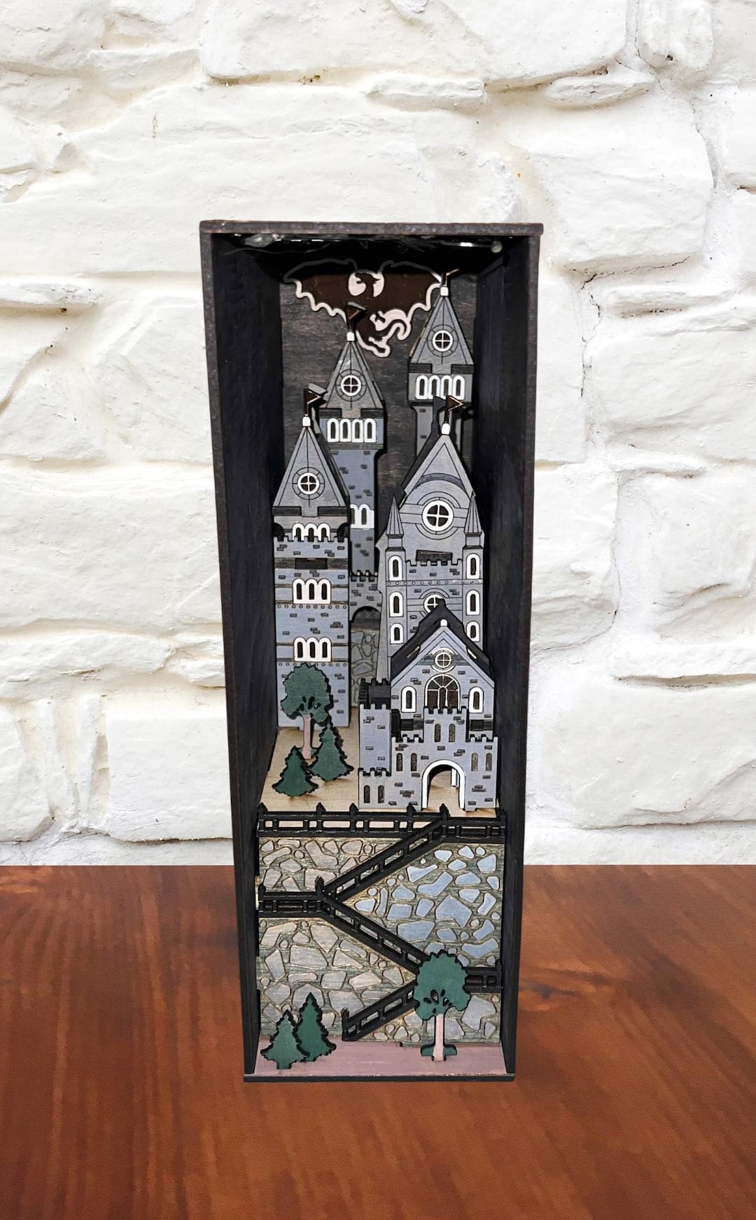 Book Nook Kit - Medieval Castle W/ Dragon - Etsy