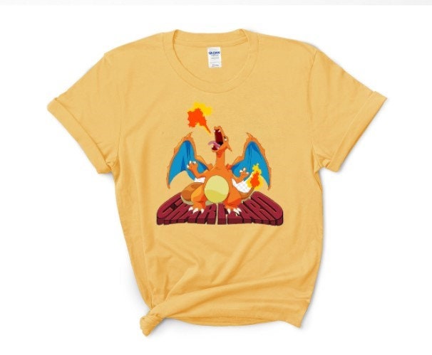 Funny Charizard T Shirt Dragons Spitting Fire Gotta Catch - Etsy
