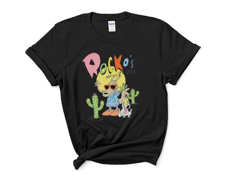 Nickelodeon Rockos Modern Life T Shirt Reprinted - Etsy