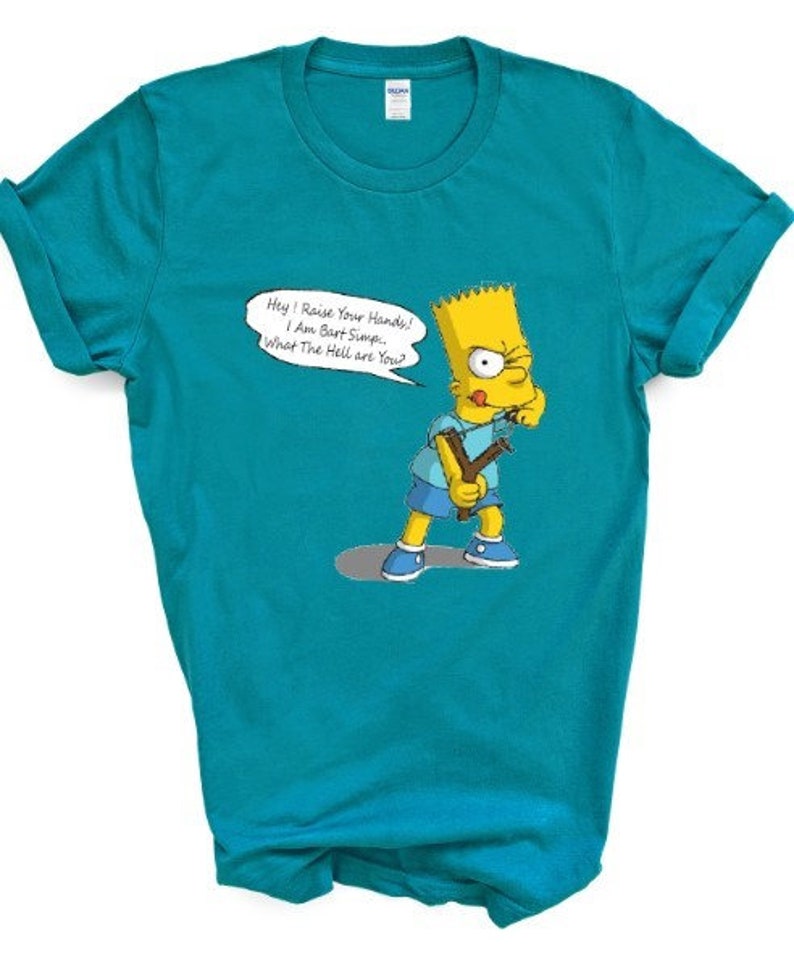 Bart Simpson Unisex T Shirt, Hey Raise Your Hands What the Hell Are You ...