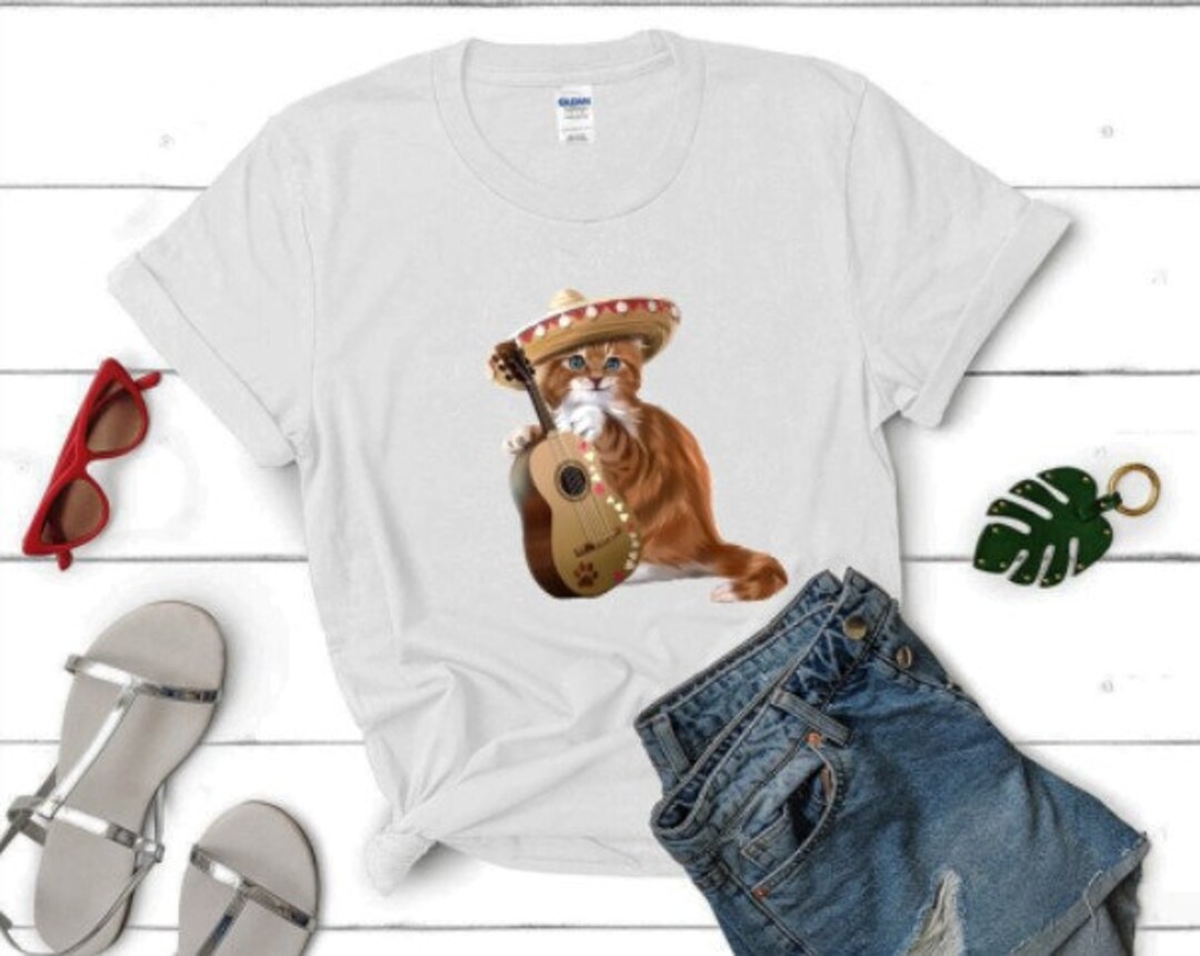 Kitty Cat and Banjo Funny Unisex T Shirt , Gift for Cat Lovers, for ...