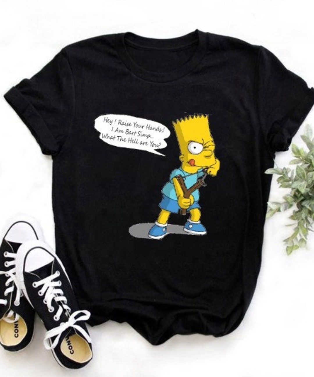 Bart Simpson Unisex T Shirt, Hey Raise Your Hands What the Hell Are You ...