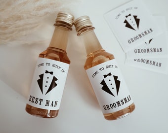 Groomsmen Proposal Label Liquor Label Will You Be My Groomsman Best Man ...