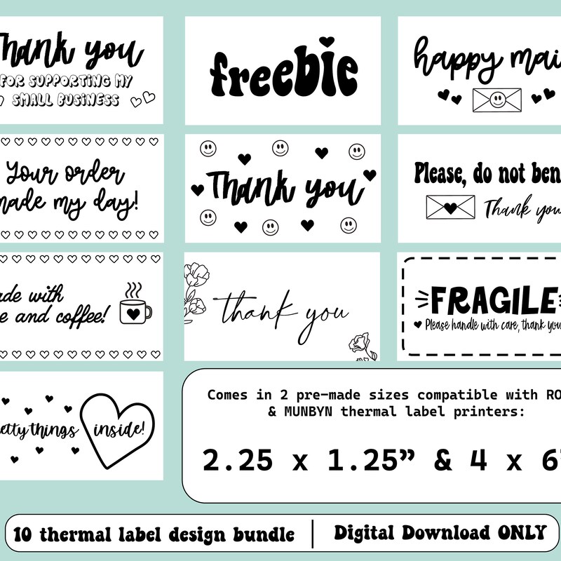 Label Bundle - Etsy