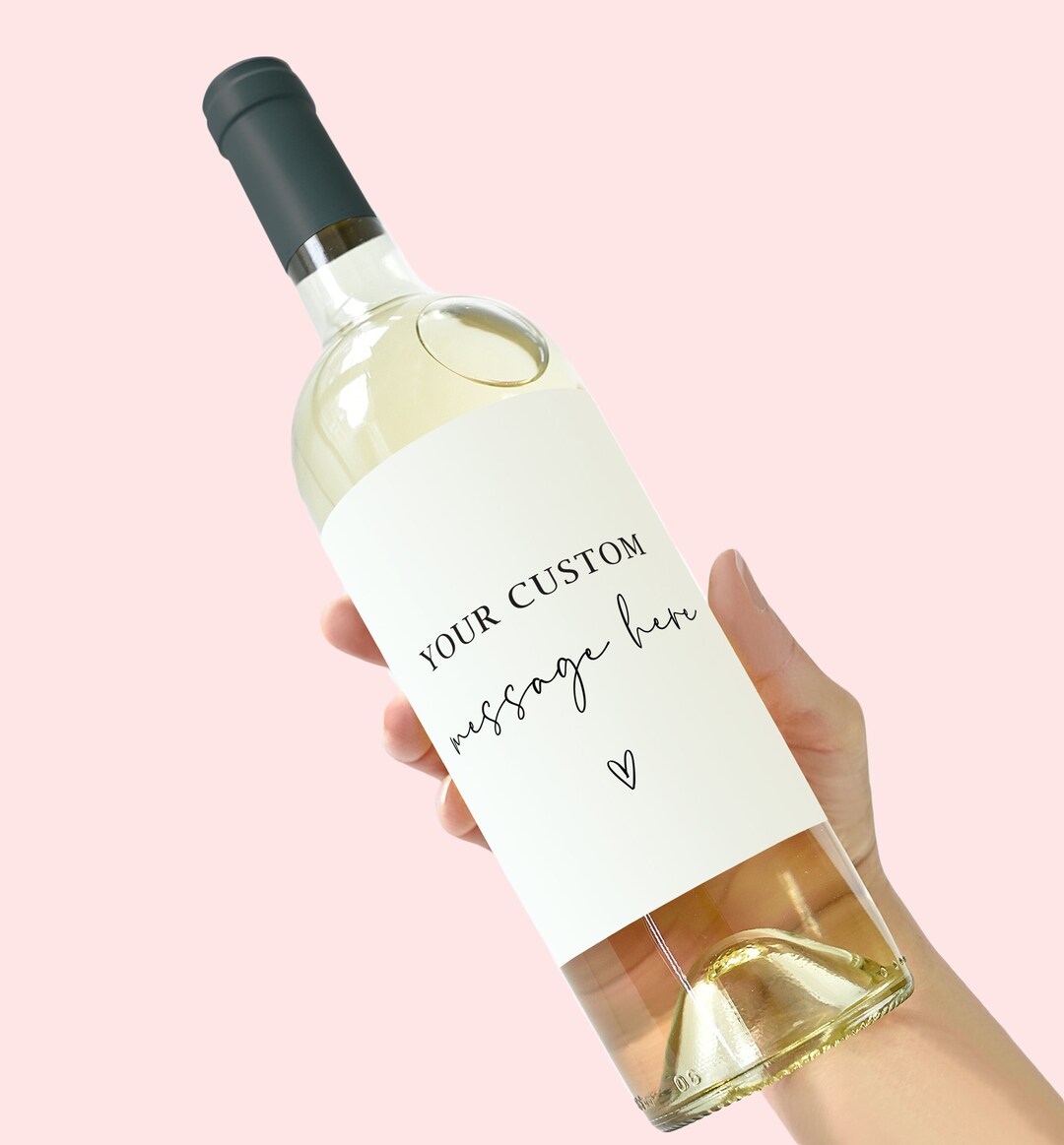 Custom Wine Label, Personalized Wine Sticker, Personalized Gift Idea ...