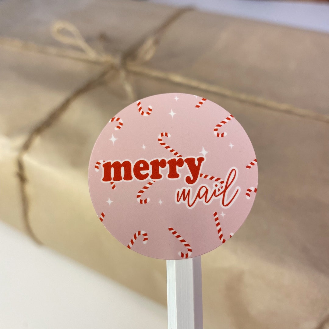 Merry Mail Stickers, Christmas Stickers, Happy Mail Stickers, Christmas ...