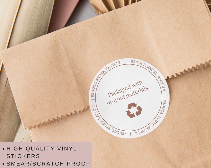 Packaging Label Ugly Box Design. Reused Box Sticker. Recycled Shipping ...