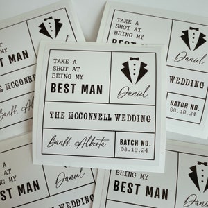 Groomsmen Proposal Whiskey Label, Will You Be My Groomsman Label ...