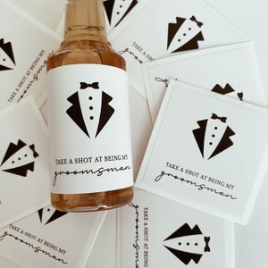 Groomsmen Proposal Label, Will You Be My Groomsman Label, Groomsmen ...