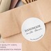 Handmade With Love Stickers, Small Business Custom Stickers, Small ...