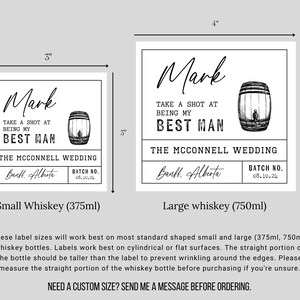 Groomsmen Proposal Whiskey Label, Will You Be My Groomsman Label ...