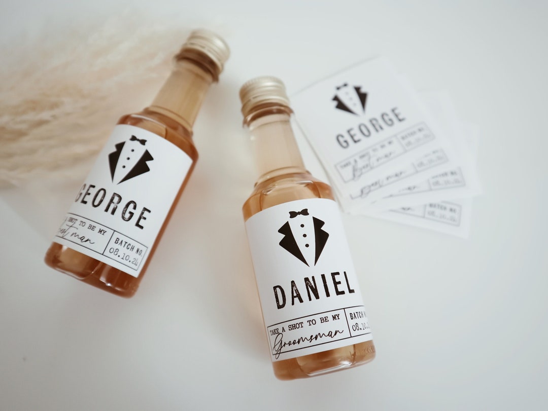 Groomsmen Proposal Label, Groomsmen Gift, Will You Be My Groomsman ...