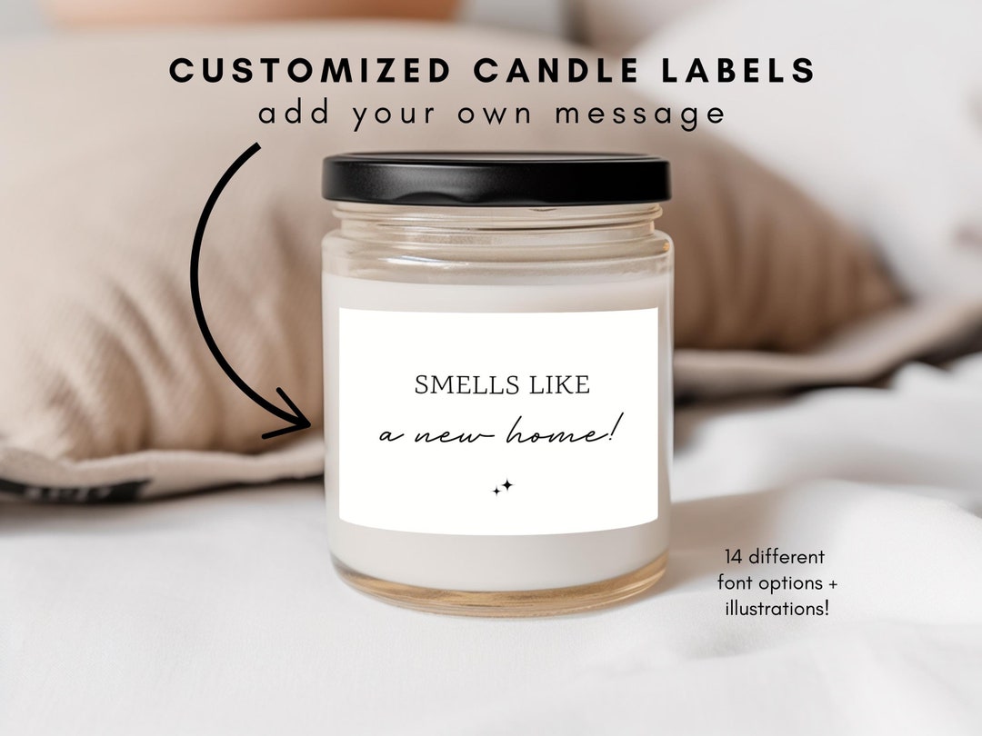 Custom Candle Label, Personalized Candle Label, Create Your Own Candle ...