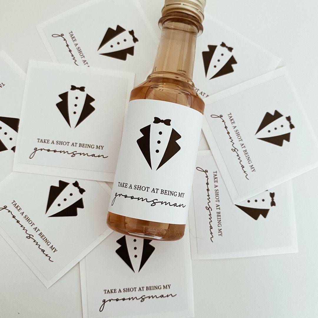 Groomsmen Proposal Label, Will You Be My Groomsman Label, Groomsmen ...