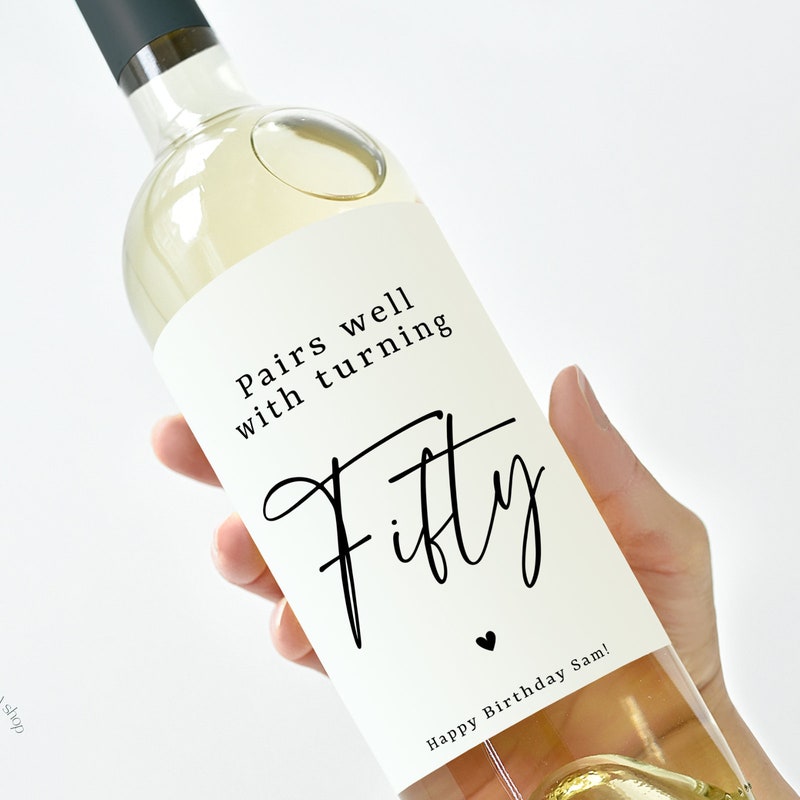 50th Birthday Labels - Etsy