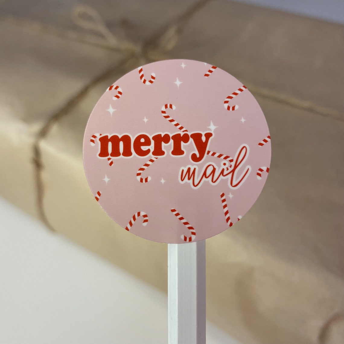 Merry Mail Stickers Christmas Stickers Happy Mail Stickers - Etsy