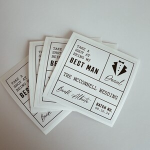 Groomsmen Proposal Whiskey Label, Will You Be My Groomsman Label ...