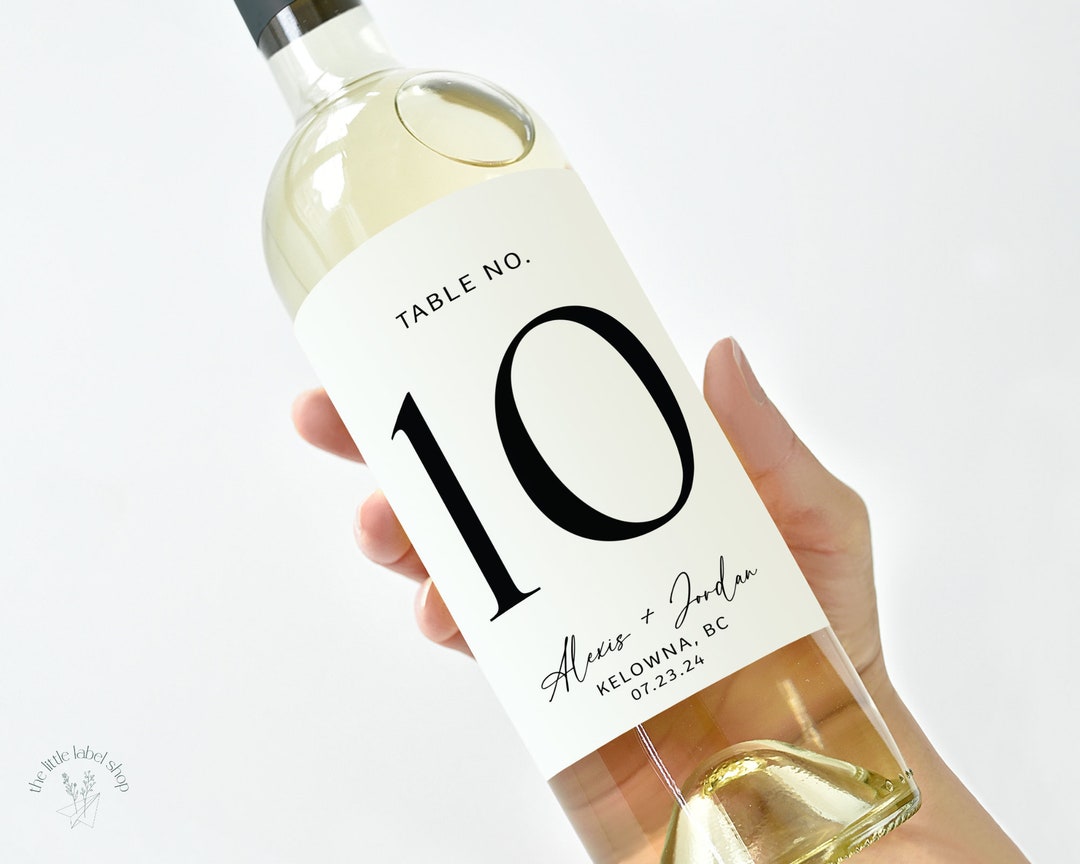 Wedding Table Decor, Wedding Table Number, Wine Labels Wedding, Wedding ...