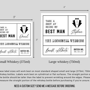 Groomsmen Proposal Whiskey Label, Will You Be My Groomsman Label ...
