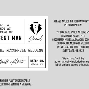 Groomsmen Proposal Whiskey Label, Will You Be My Groomsman Label ...