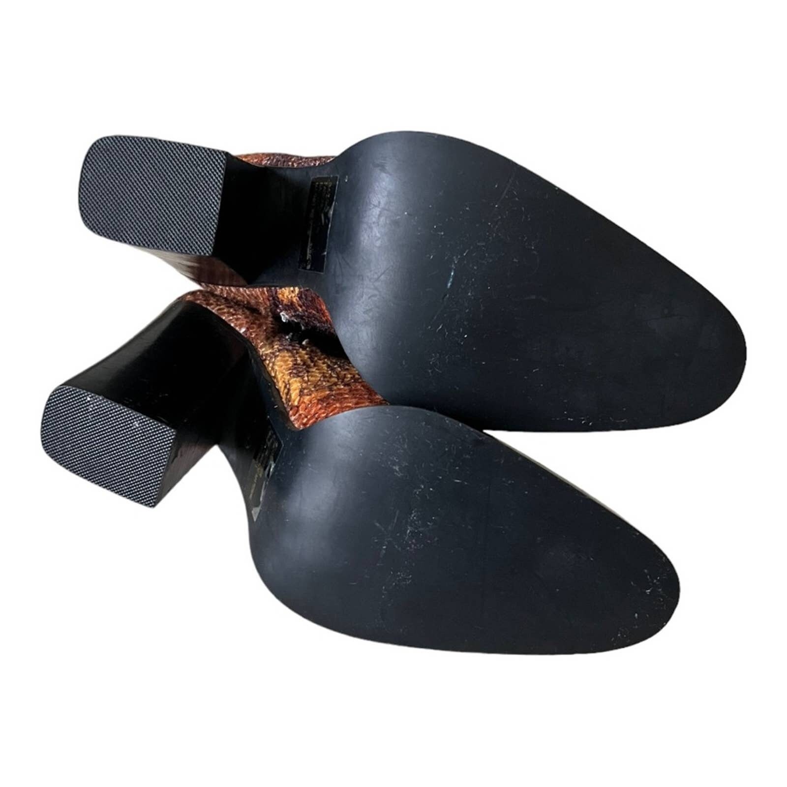 Vintage Mainframe Snakeskin Ankle Western Boots Size 7.5M - Etsy