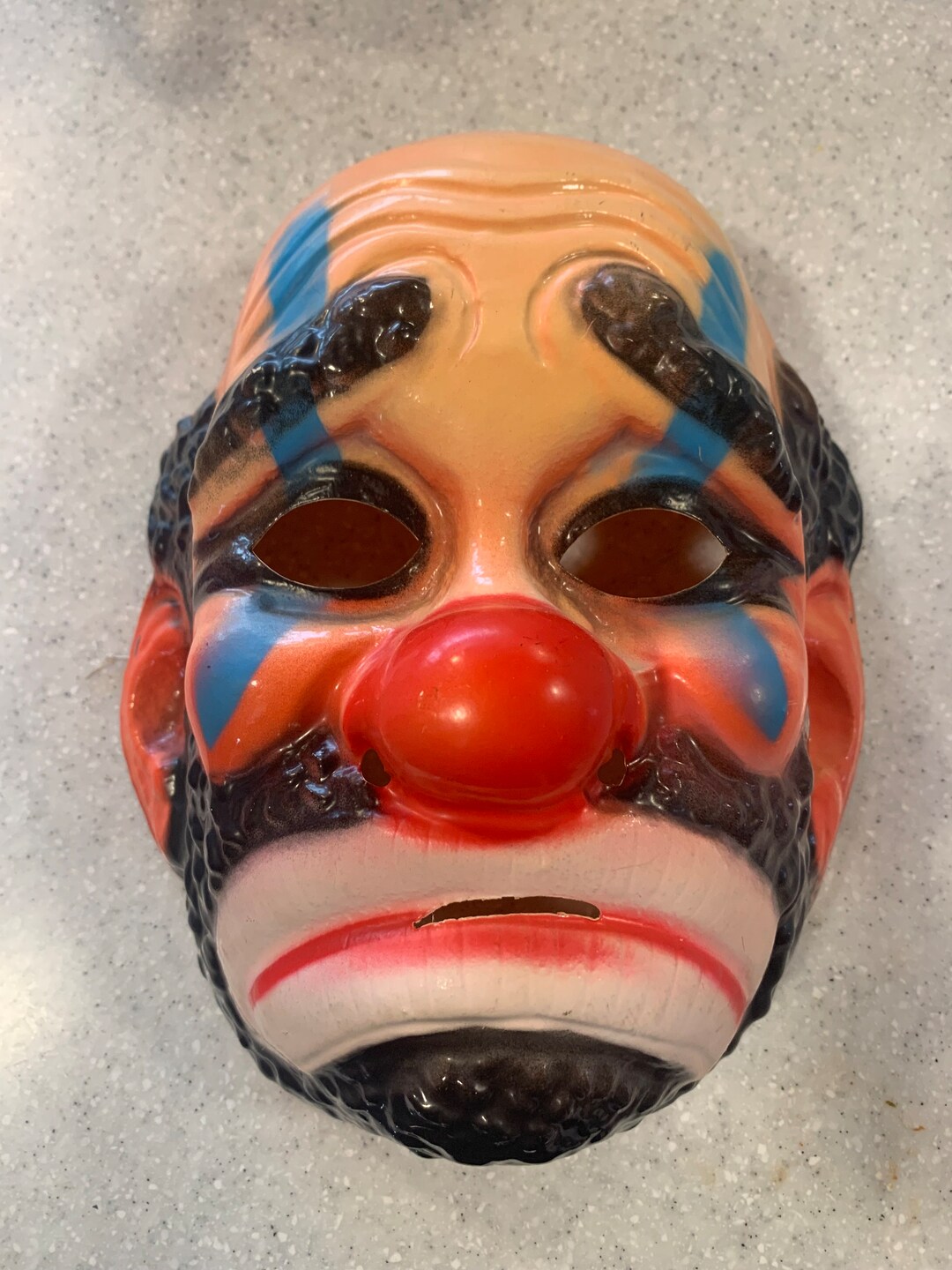 1976 Vintage Emmett Kelly Clown Halloween Mask - Etsy