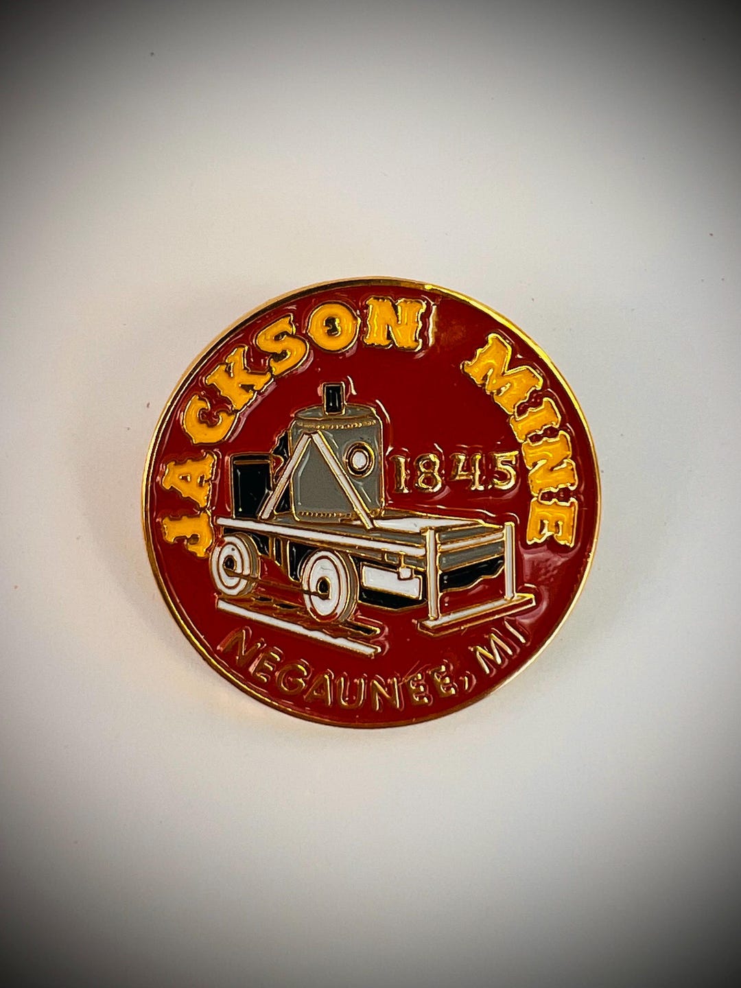 Vintage Commemorative Negaunee Jackson Mine Pin | Iron Ore Mining ...