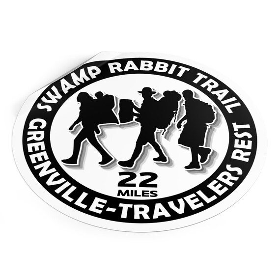 Paper & Party Supplies Stickers, Labels & Tags Hike Swamp Rabbit Trail ...