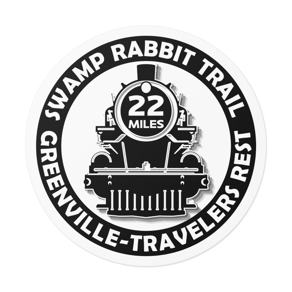 Paper & Party Supplies Stickers, Labels & Tags Hike Swamp Rabbit Trail ...