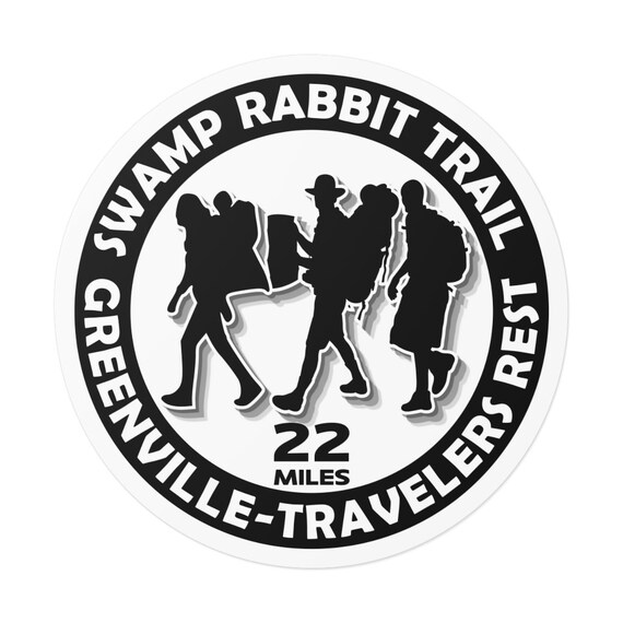 Paper & Party Supplies Stickers, Labels & Tags Hike Swamp Rabbit Trail ...