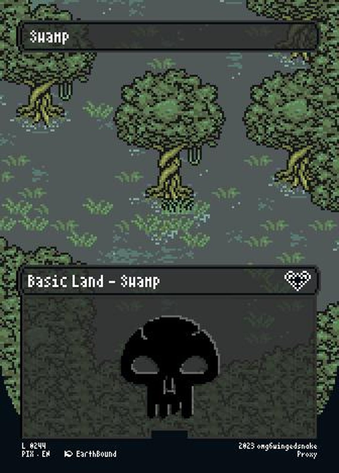 MTG Proxy - 20x Basic Lands Pixel - Etsy